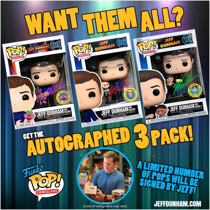 FUNKO POP! AUTOGRAPHED 3 PACK BUNDLE – Jeff Dunham Store